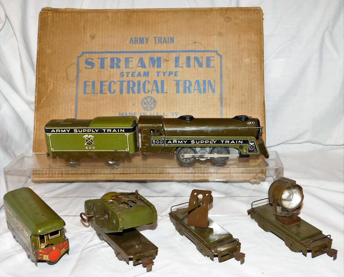 A 1940 MARX ARMY SUPPLY TRAIN SET in the ORIGINAL BOX – Lone Star ...