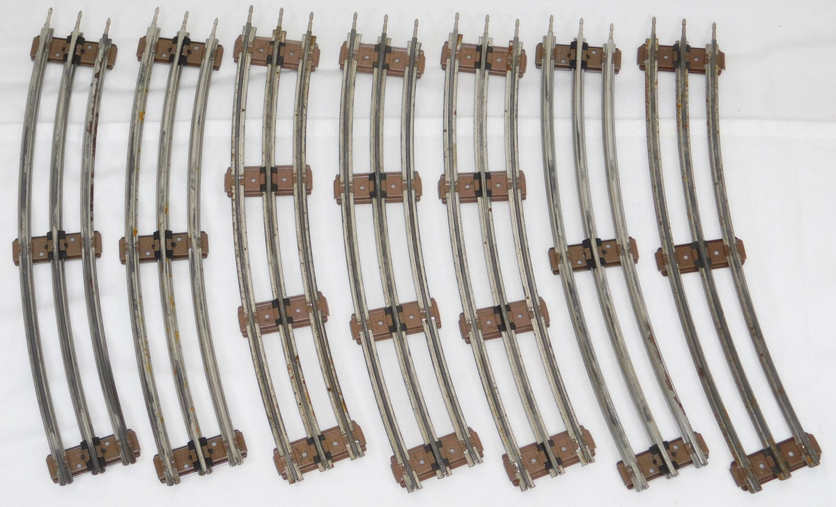 Lionel 6-65049 wide radius 027 gauge track 42" diameter curve 7pcs C-5 ...