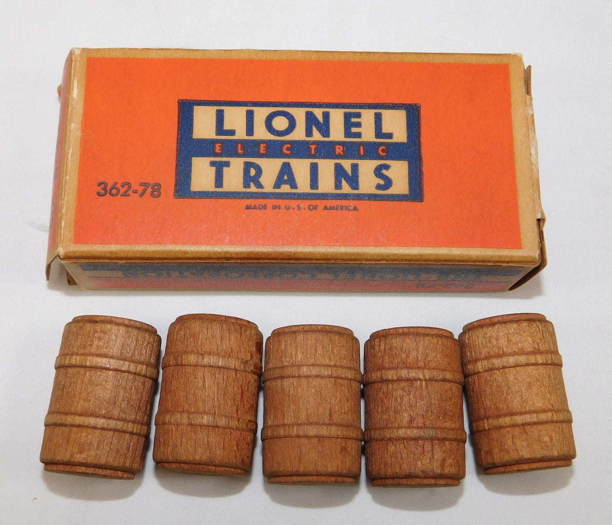 Lionel 362 Barrel Loader Complete +insert Paper 6 barrels OTC 364C BOX ...