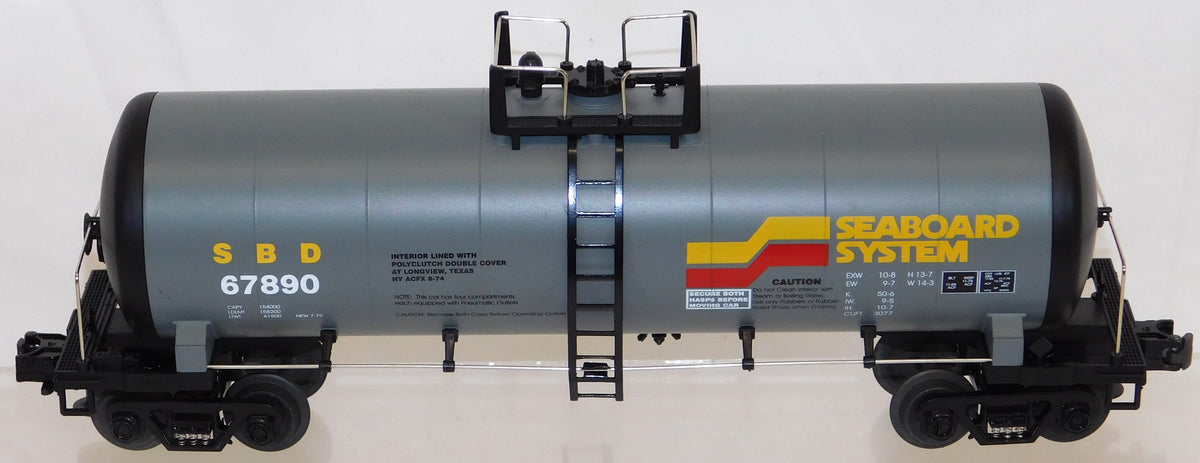MTH 20-90069 Seaboard Unibody Modern tank car #67890 Premier Line O sc ...