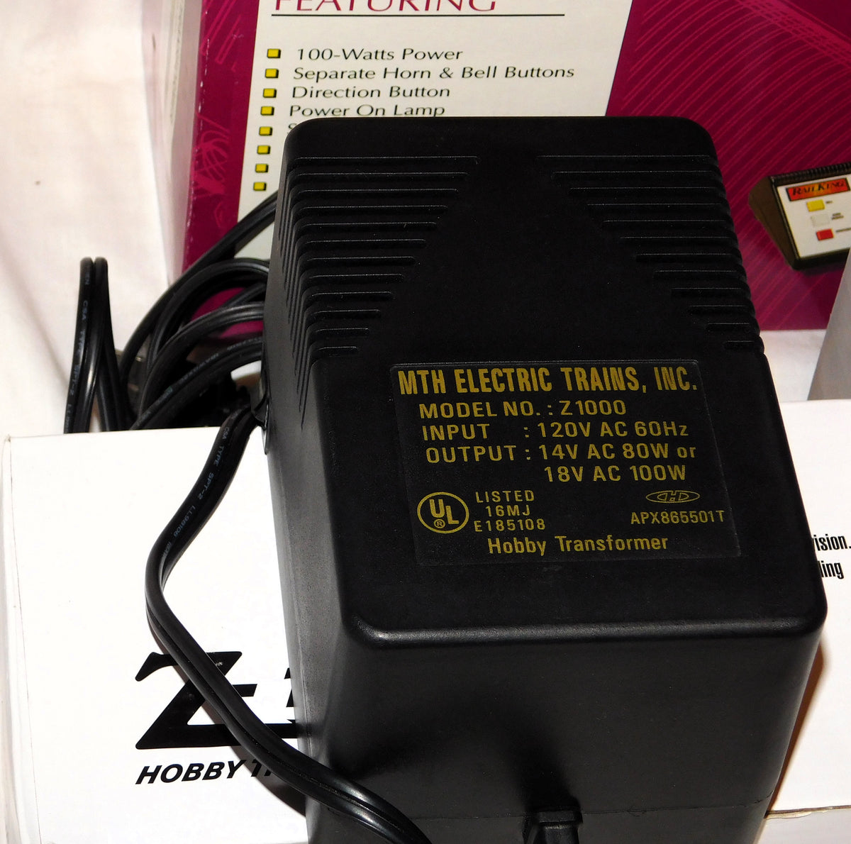 MTH Z-1000 Transformer & Power Supply boxed Rail King AC 100 watts 40 ...