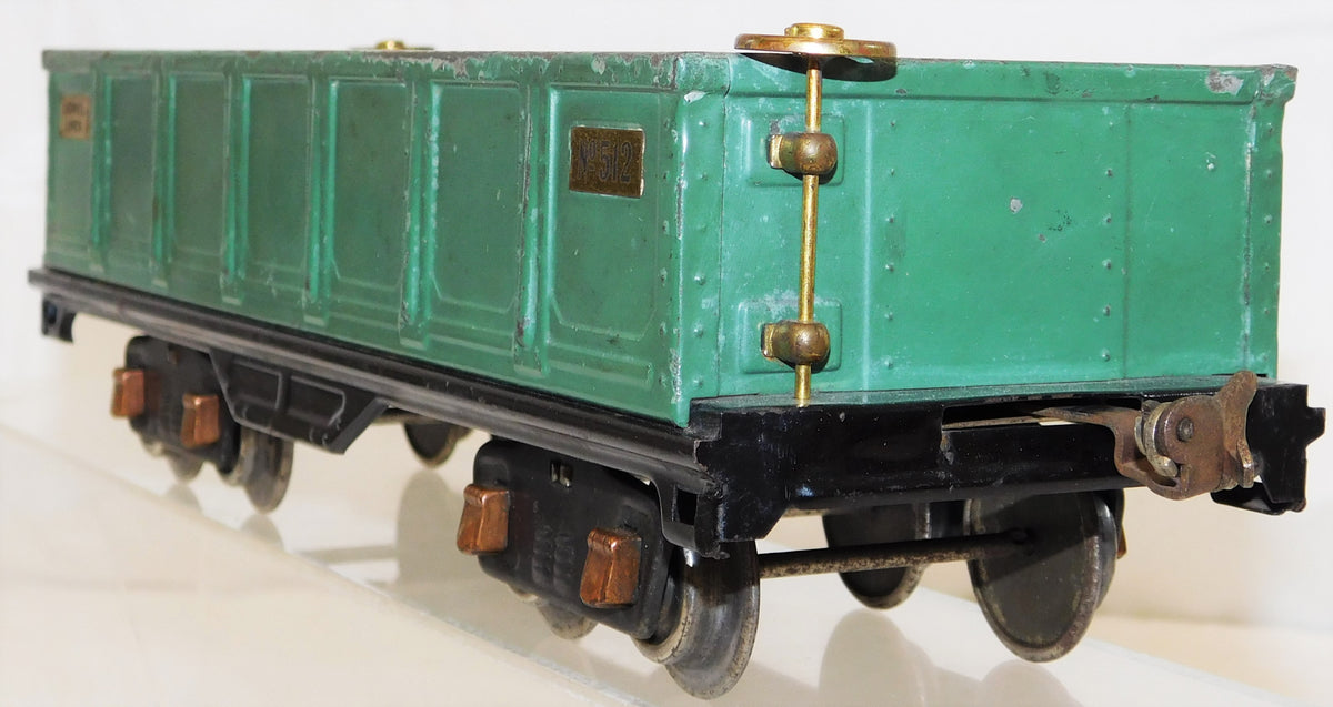 Lionel 512 Peacock gondola Standard Gauge COPPER journals / brass 1932 ...