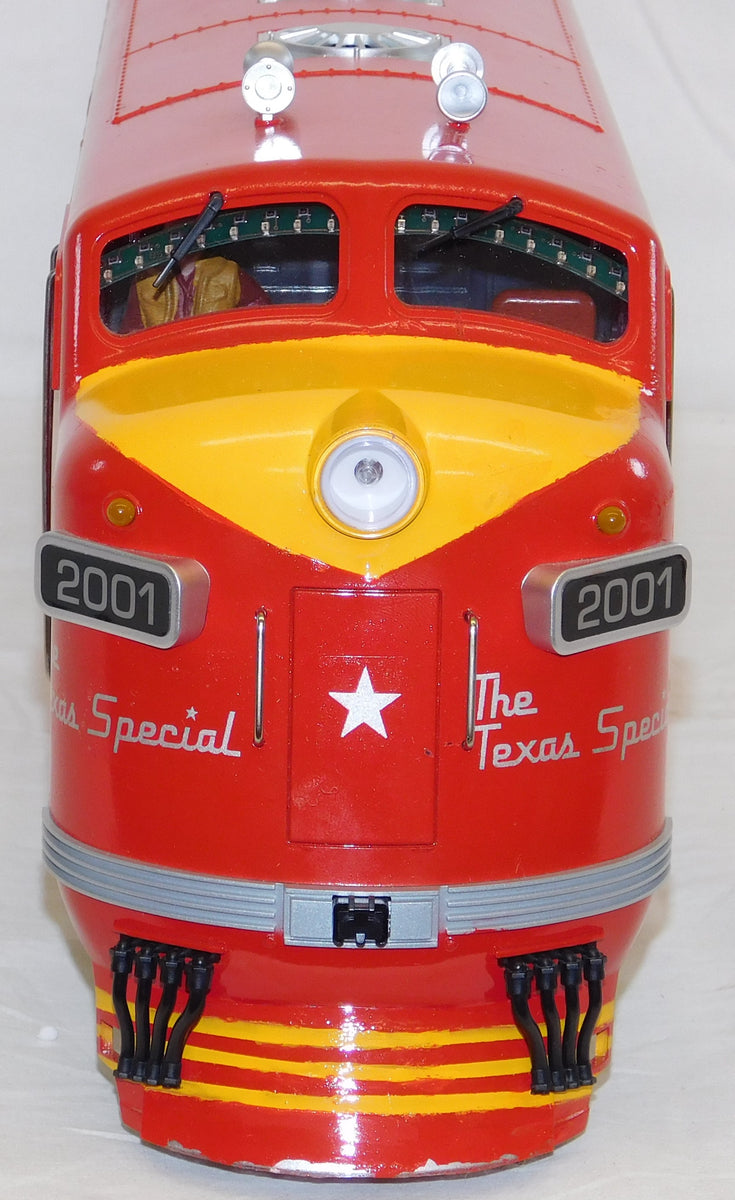 LGB TEXAS SPECIAL F3 AA + 3 Passenger Cars CUSTOM PAINT G gauge scale ...