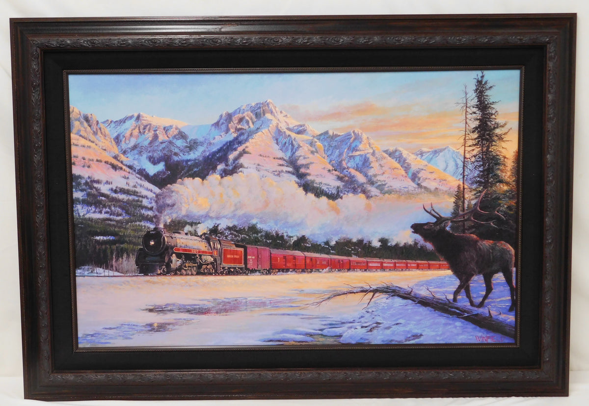 Canadian Pacific Majesty at Massive on CANVAS Signed John Winfield Rai ...
