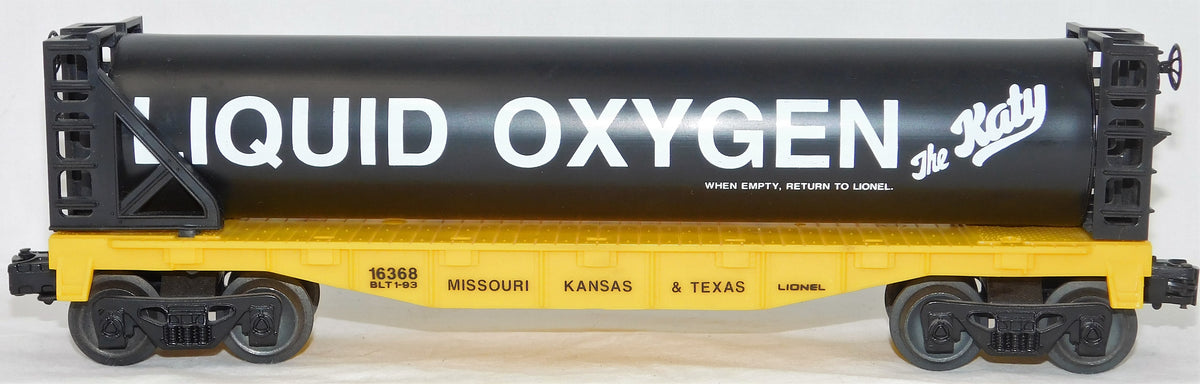 Lionel 6-16368 MKT Liquified Oxygen Flatcar Missouri Kansas Texas Katy ...
