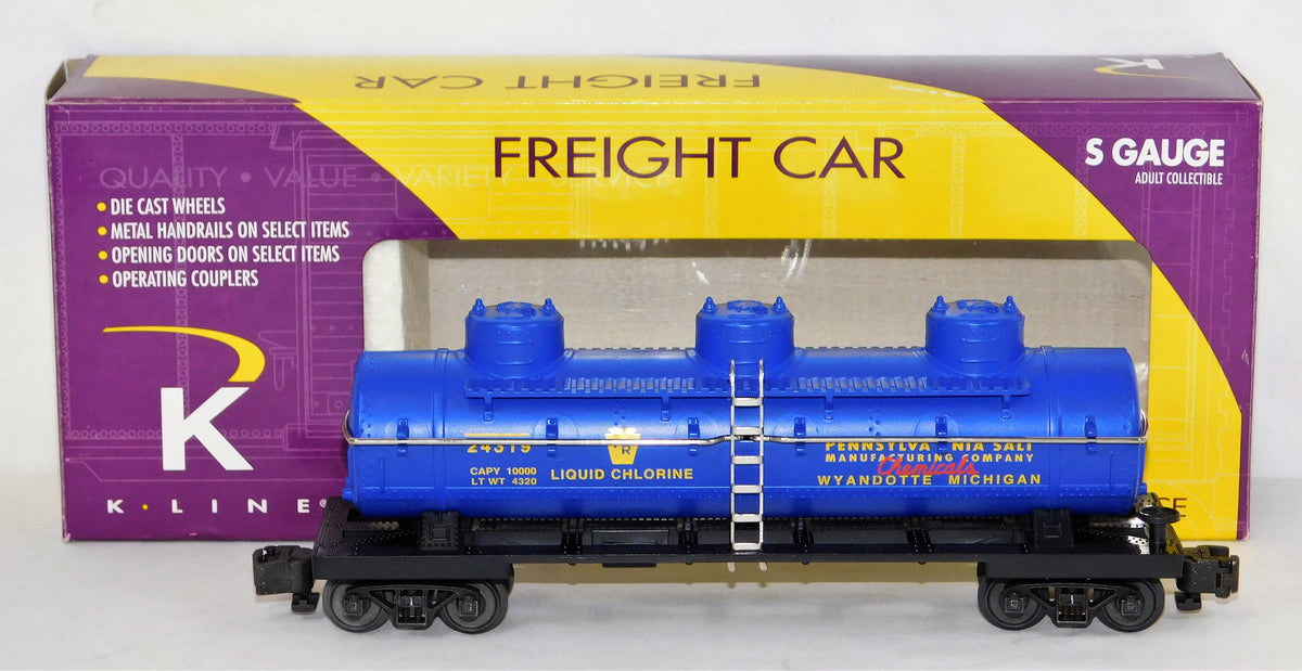K-Line American Flyer K511-013 Penn Salt tank car 24319 Pennsylvania S ...