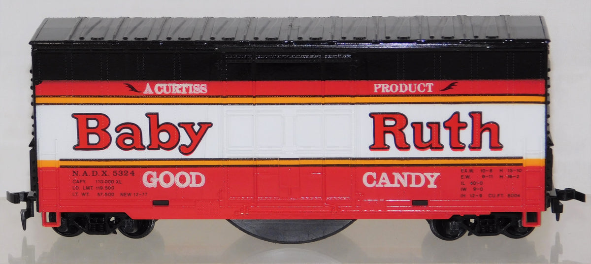 TYCO 902-1 Baby Ruth Candy Bar Box Car w/ Chug Chug Sound Boxed HO Sca ...