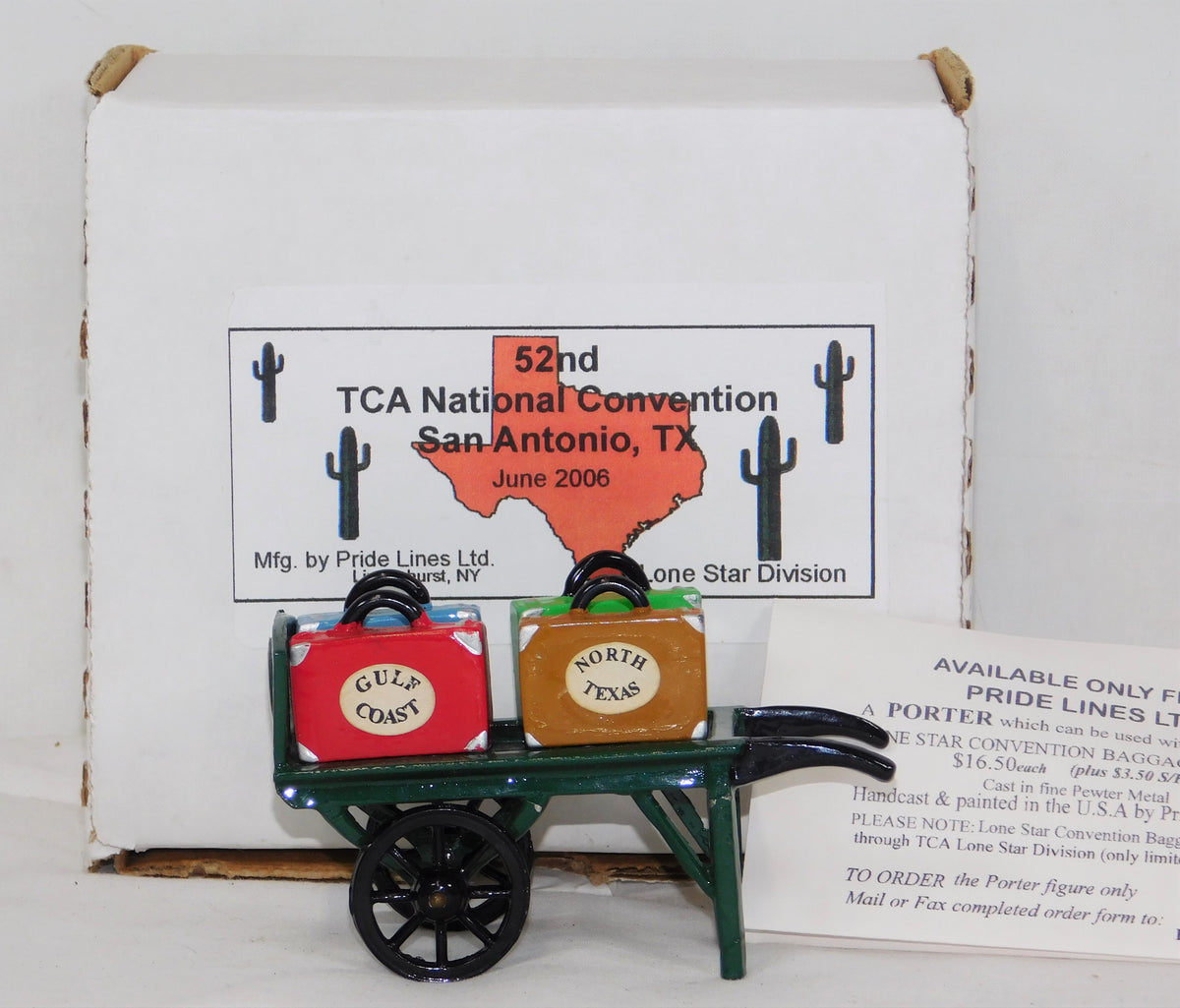 Standard Pride Lines Baggage Cart TCA 06 Convention Train Collectors L ...