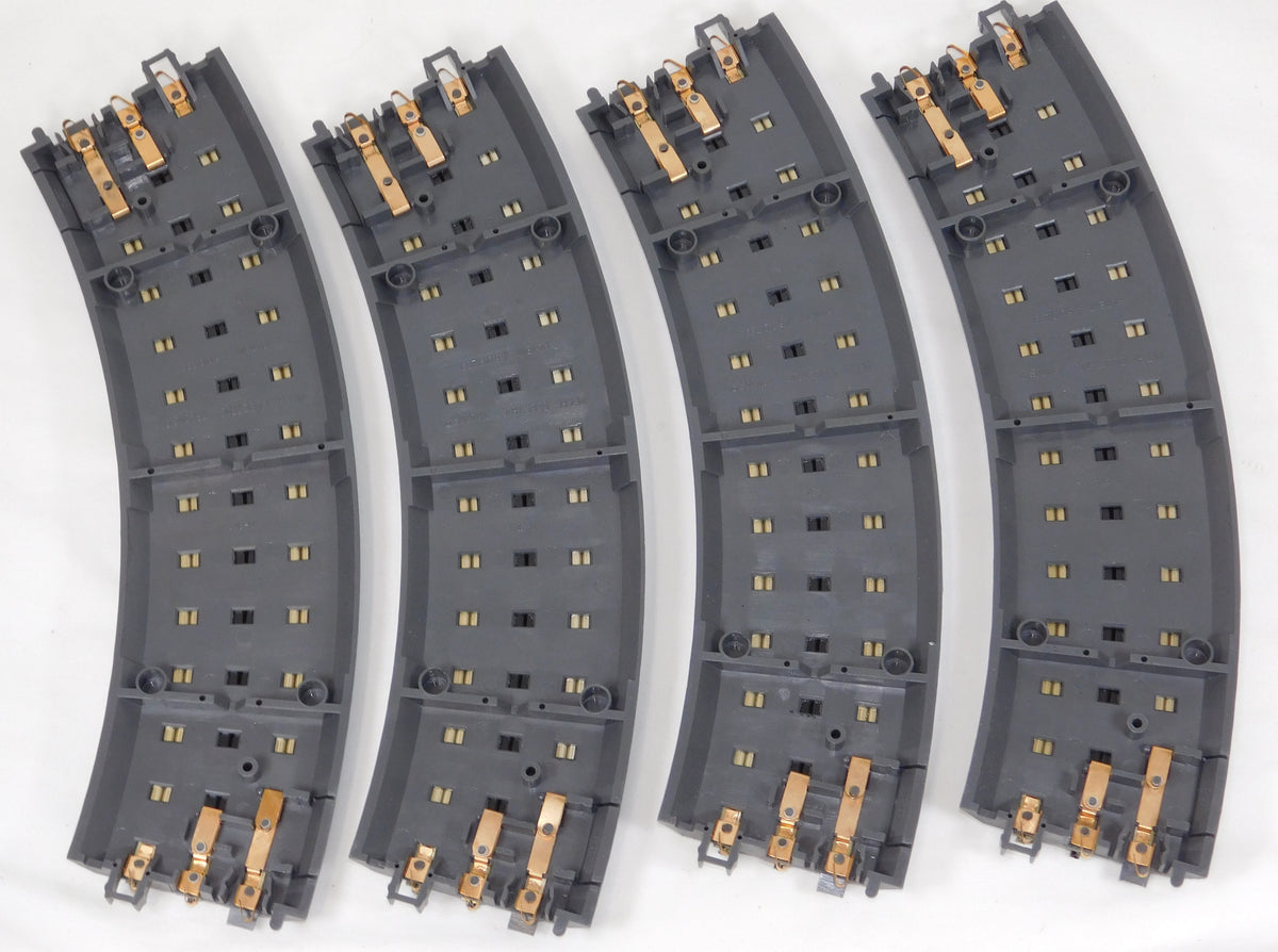 MTH 40-1002 RealTrax Curved Track 031 Lot of FOUR sections Half circle ...