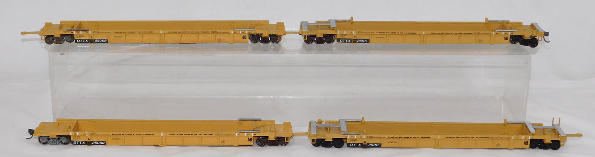Walthers 4 Well Cars assembled 25017 25008 DTTX 70' Thrall Scale coupl ...