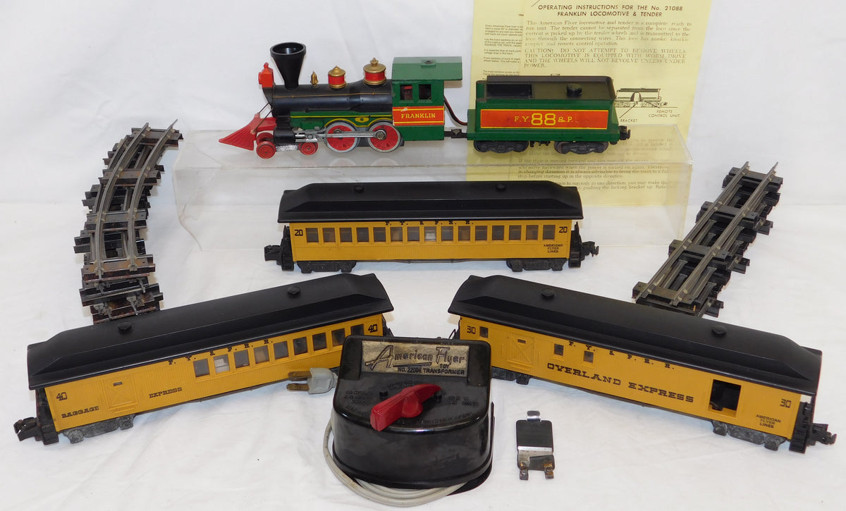 American Flyer Franklin Frontiersman Set w/Loco +3 CARS RTR! track, tr ...