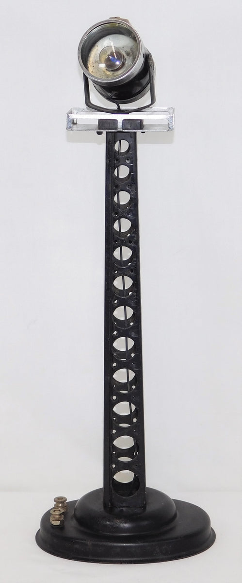 MARX 436 Searchlight Tower 13 3/4" Tall Black Spotlight Metal train ac ...
