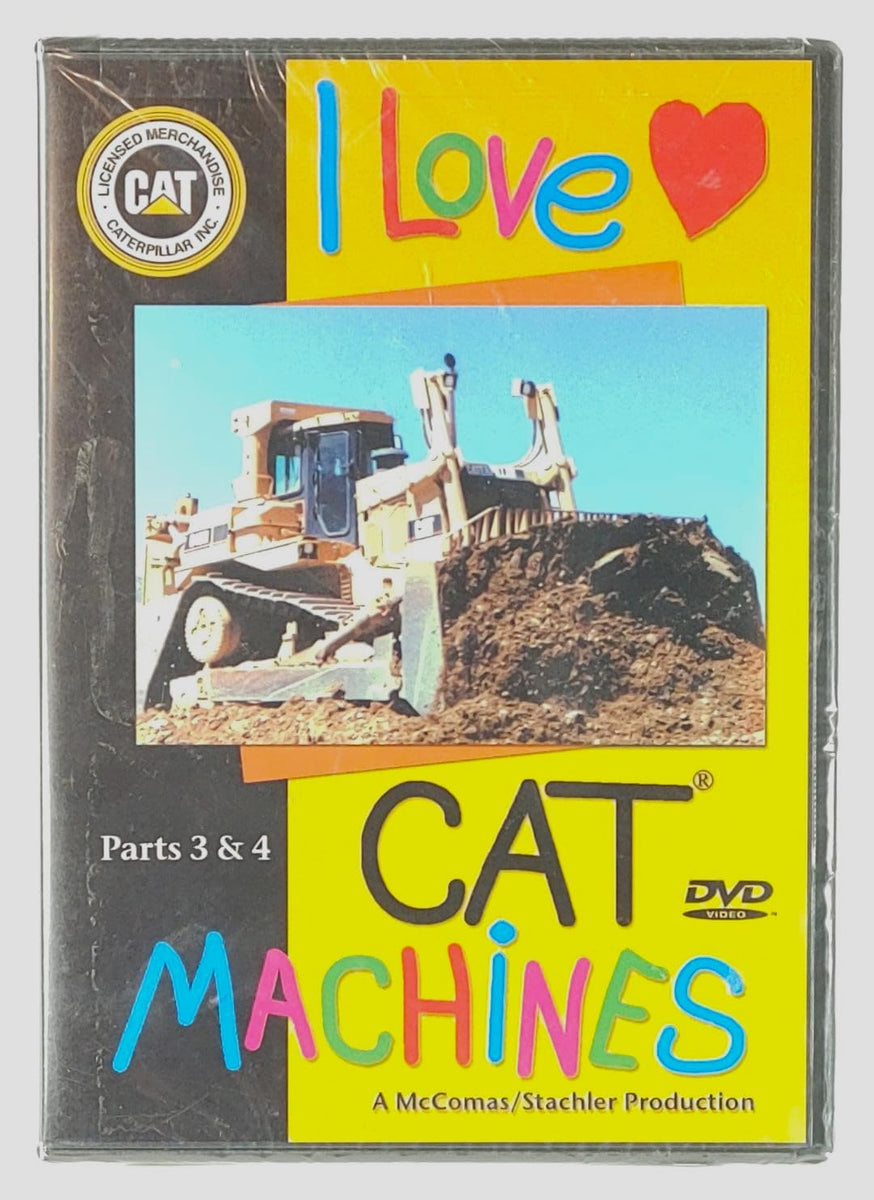 I Love CAT MACHINES Parts 3 & 4 DVD TM video 65m SEALED Caterpillar co ...