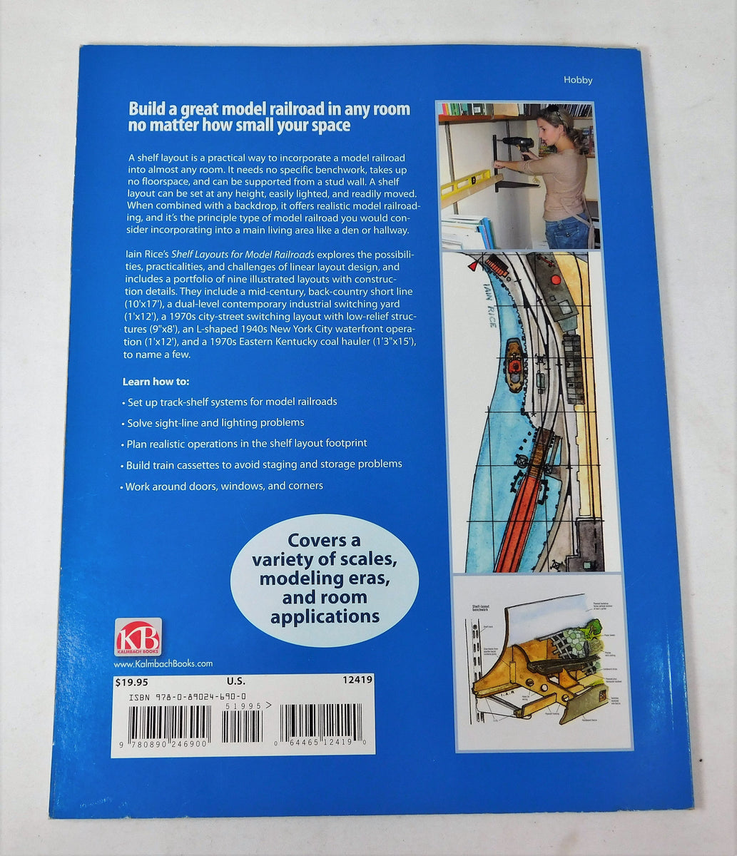 Shelf Layouts for Model Railroads How-to Guide Book Iain Rice N & HO S ...
