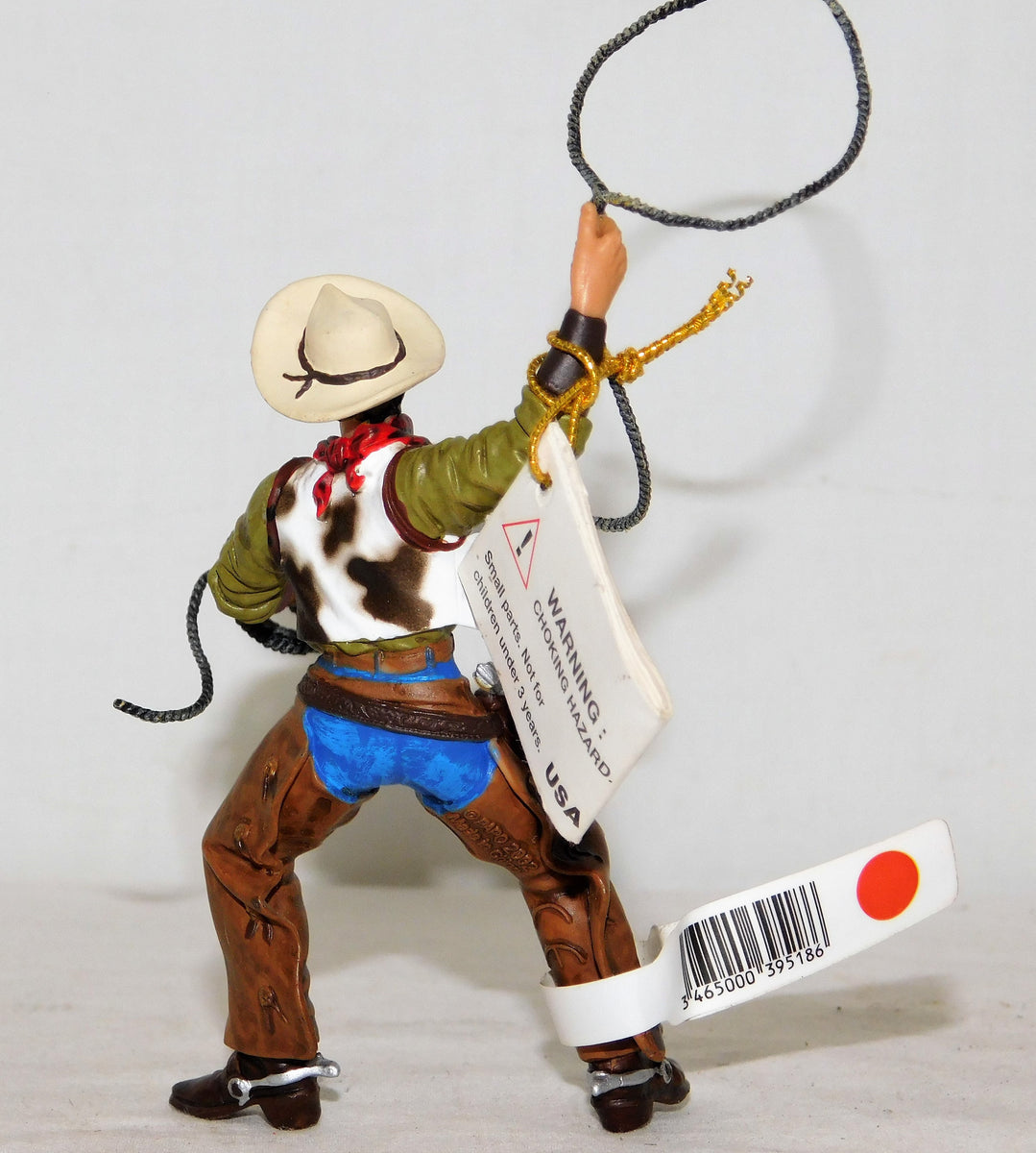 Papo 836 Cowboy with Lasso Figure 2002 out of production Rodeo Old Wes ...