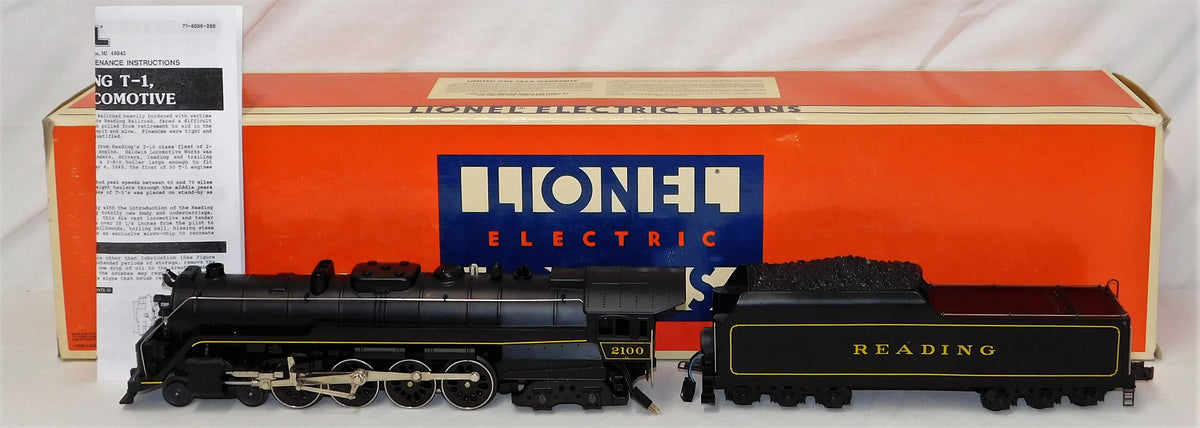 Lionel 6-18006 Reading T-1 Steam Locomotive 4-8-4 #2100 Railsounds Die ...