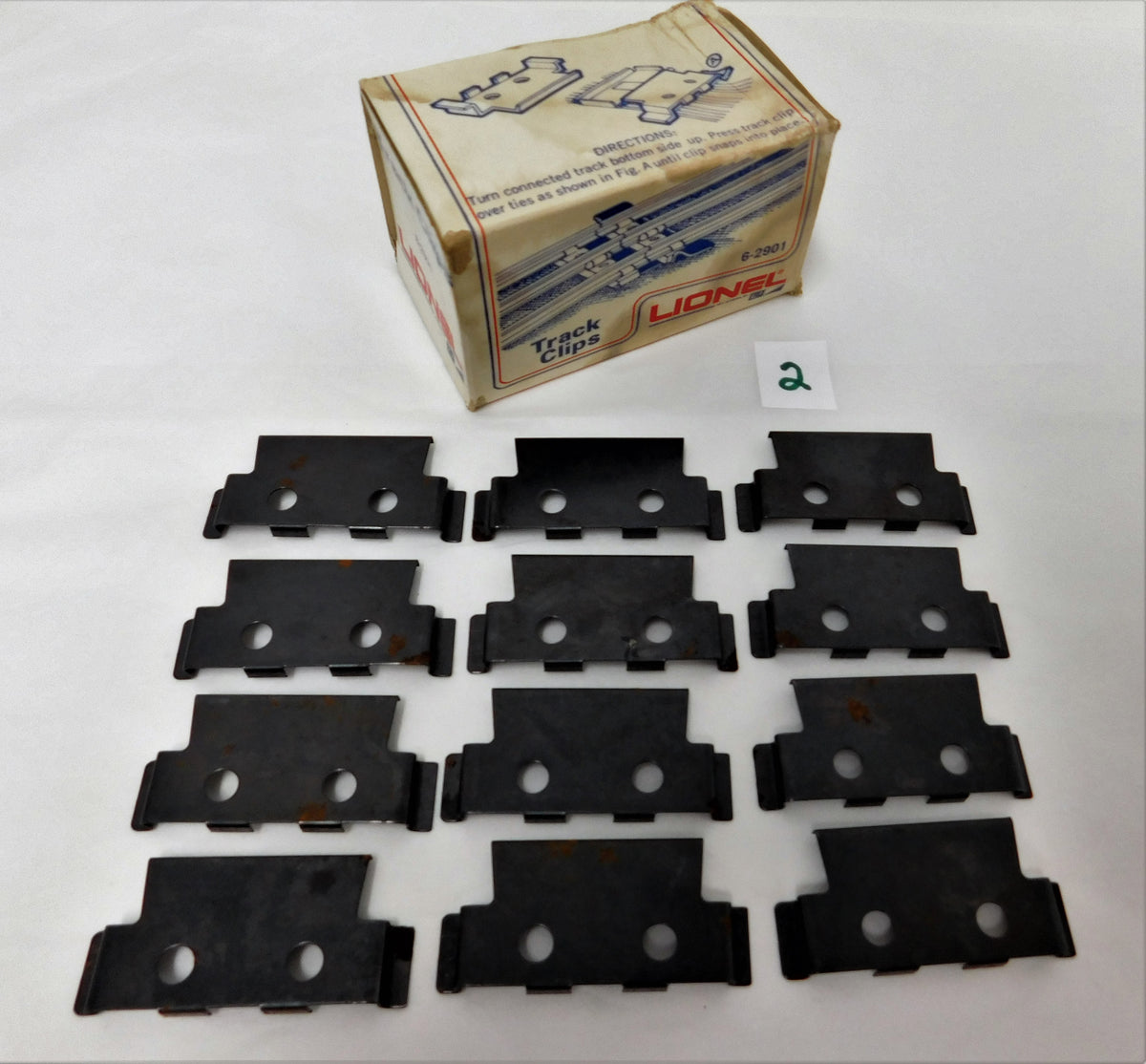 Lionel 6-2901 Track Clips box of 12 Keep track together 1st ISSUE Box ...