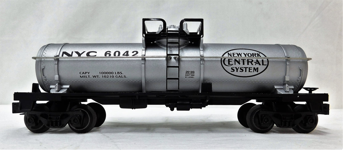 Lionel 6-26189 NYC Tank Car New York Central 6042 Silver Single Dome R ...