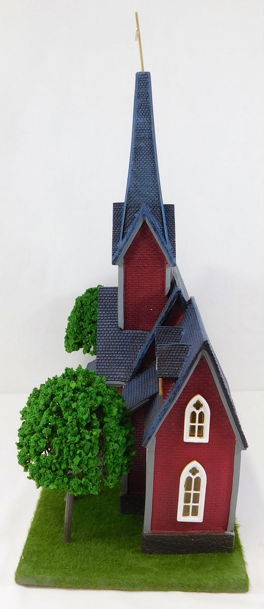 Menards 2796151 O Gauge Trinity Community Church C9+ Train layout buil ...