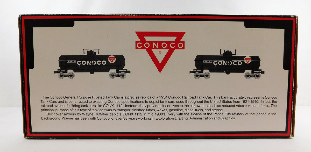 K-Line K-639104 Conoco Tank Car train Bank Special Ed diecast sprung t ...