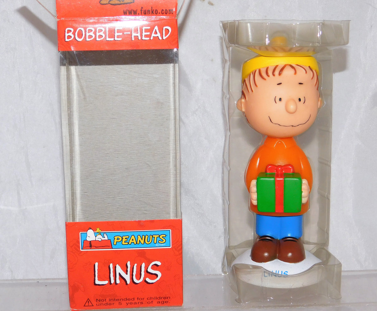 Christmas Linus Funko Bobble-Head Doll Peanuts Charlie Brown 7" LNIB b ...