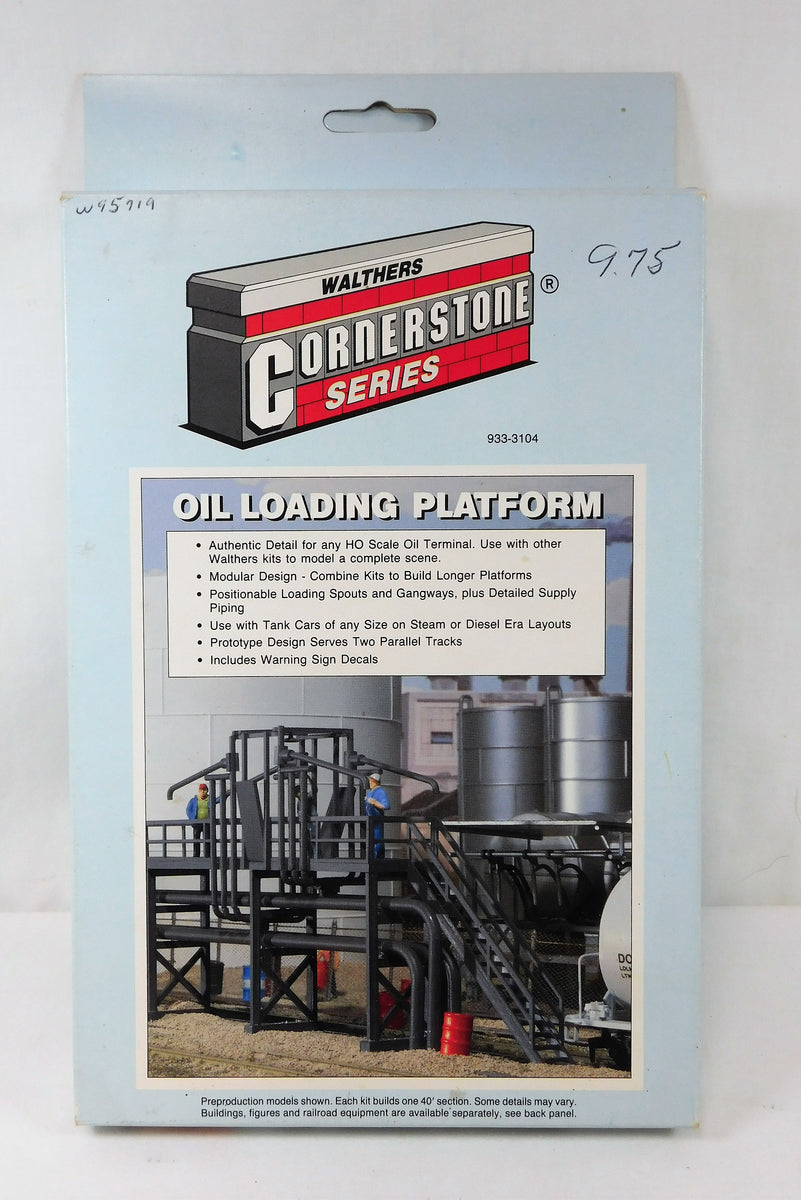 Walthers HO Scale 933-3104 Oil Loading Platform Model Kit Cornerstone ...